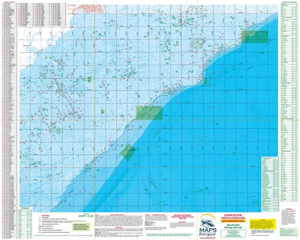 Charleston SC Fishing Maps - Maps Unique