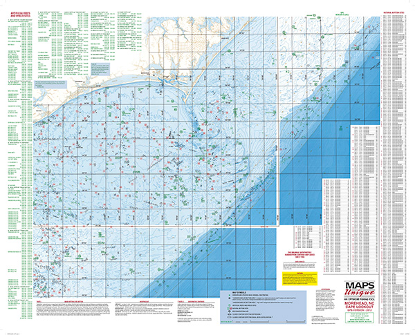 Cape Lookout Fishing Maps - Maps Unique